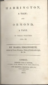 Maria Edgeworth – The Irish Literature Collection