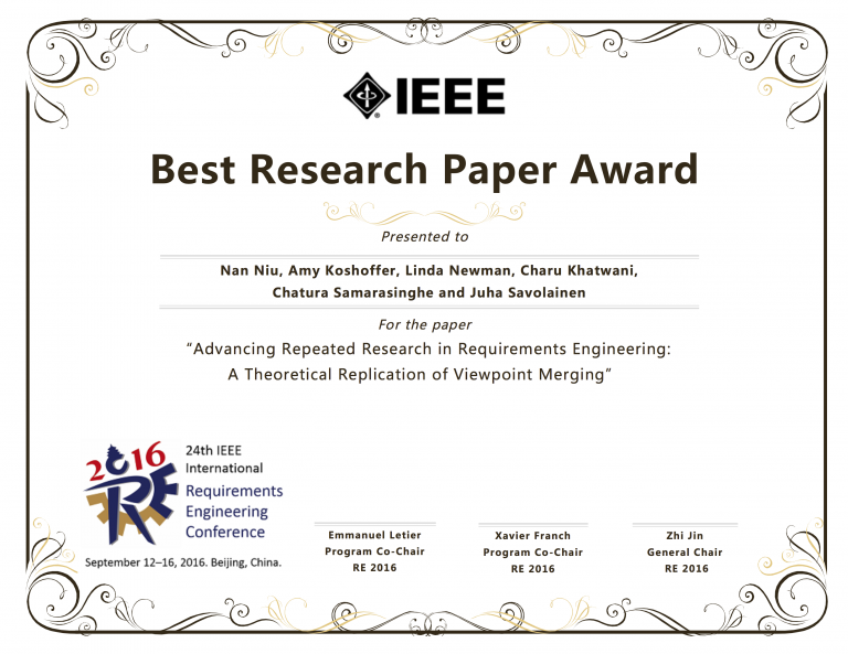Paper featuring Scholar@UC Gets Best Research Paper Award! | LiBlog