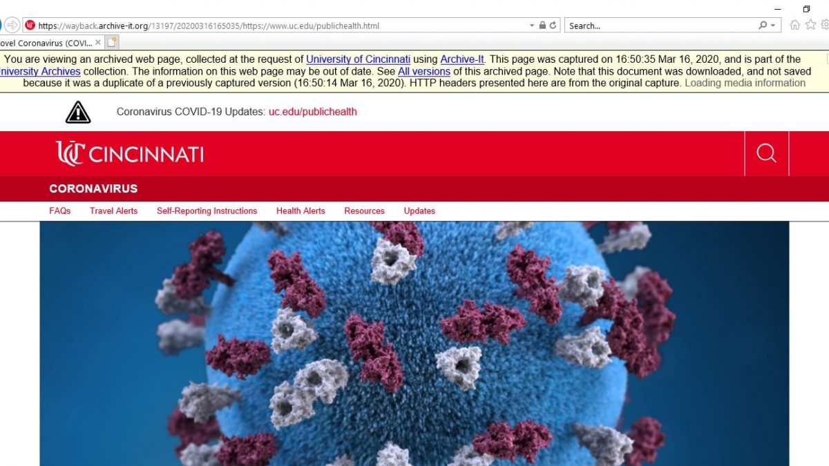 Documenting COVID-19 in University Archives | LiBlog