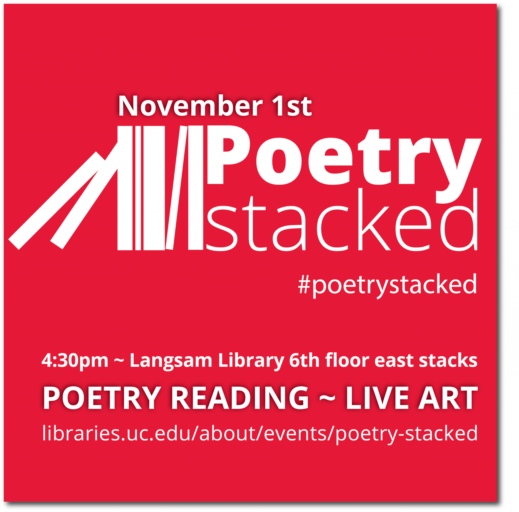 Join us November 1 for Poetry Stacked…and Live Art! | LiBlog