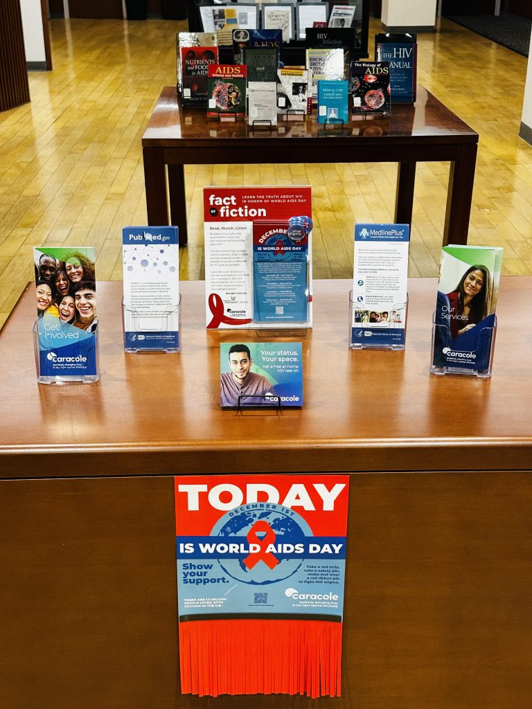 Health Sciences Library display in honor of World AIDS Day December 1 ...