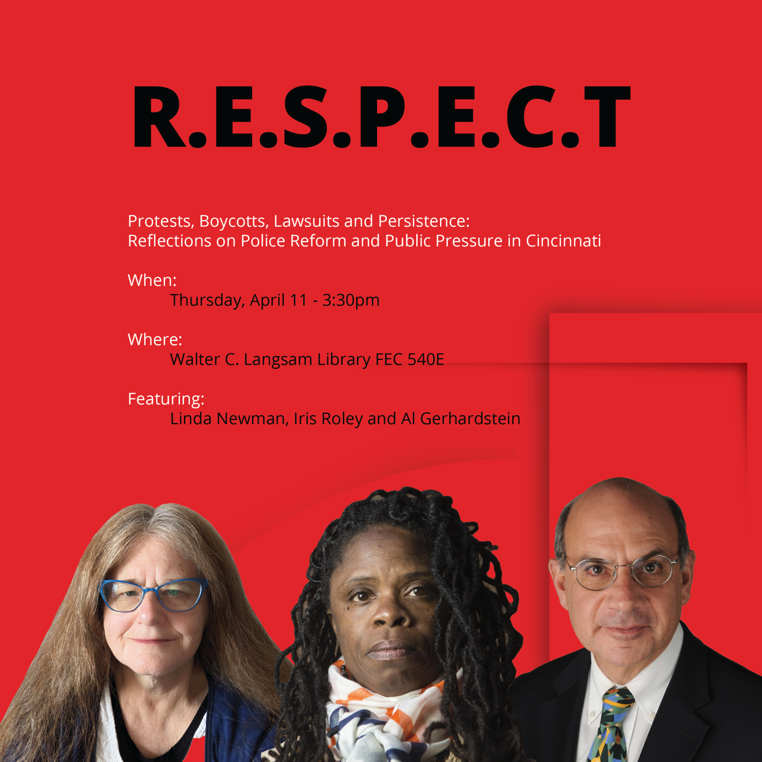 Join us April 11 for “Protests, Boycotts, Lawsuits and Persistence ...