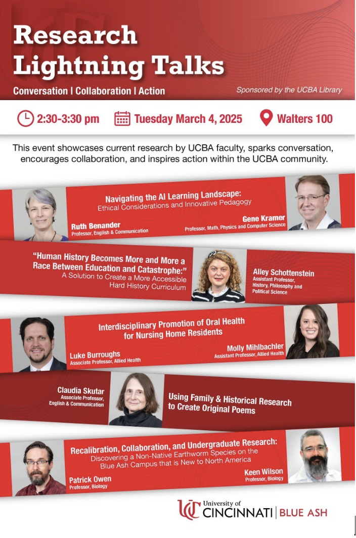 UCBA Library’s Research Lightning Talks | LiBlog