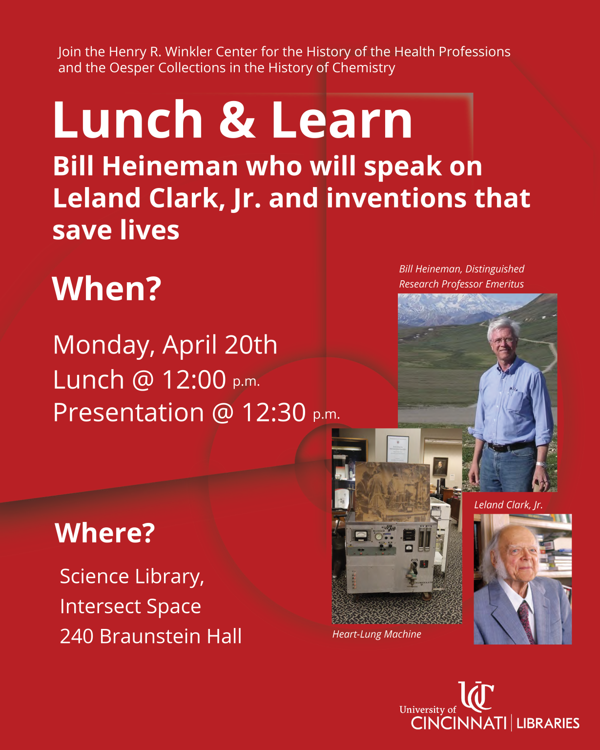 April 20th Lunch & Learn to discuss scientist Leland Clark, Jr. and ...