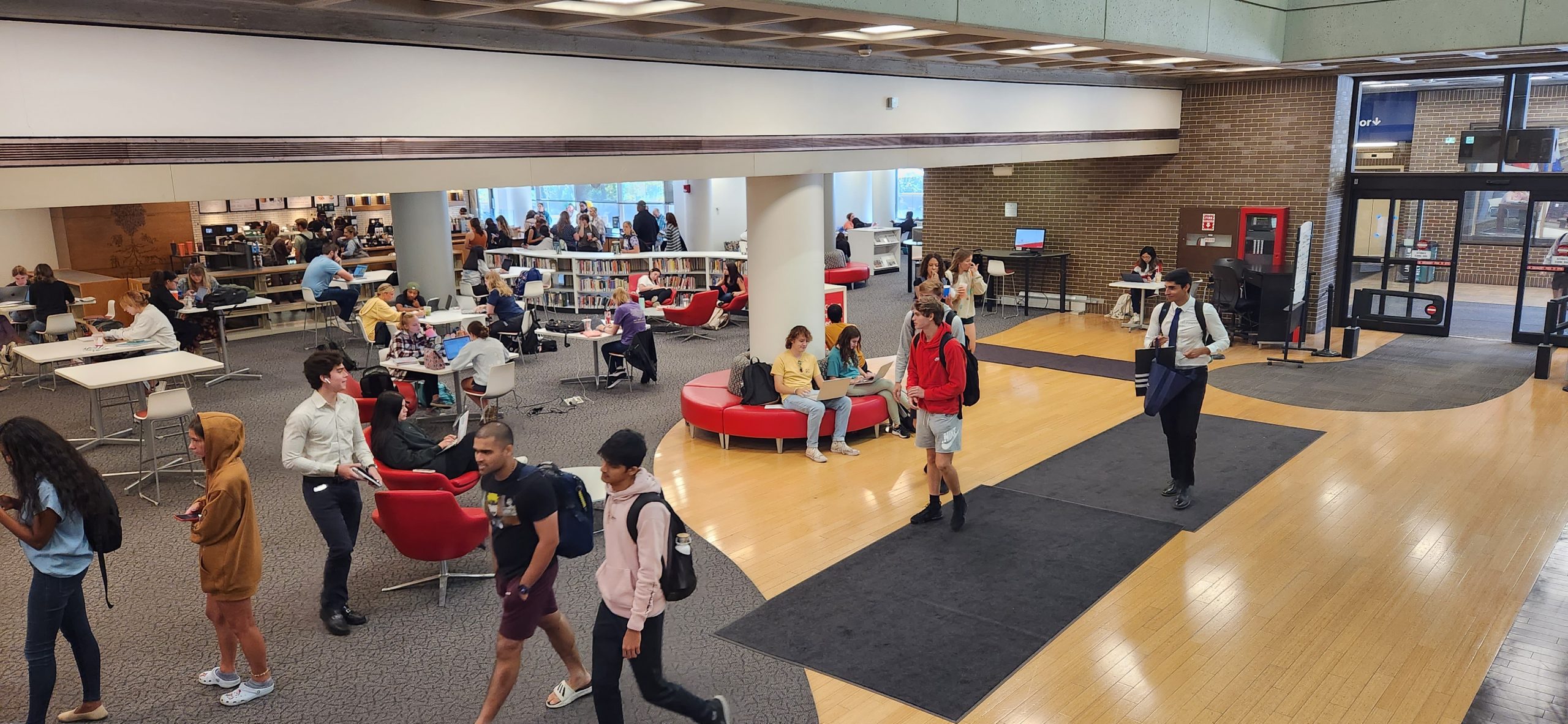 Students in the library…the Walter C. Langsam Library is proving very ...