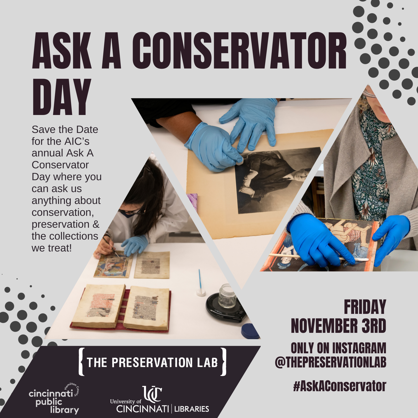 Save the Date and celebrate Ask a Conservator Day with us – Friday, Nov ...